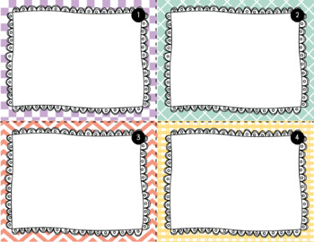 Task Cards Formats Pastel Set - Classful