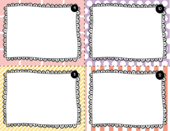 Task Cards Formats Pastel Set - Classful