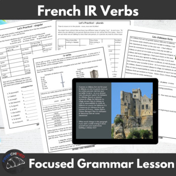 French grammar lesson - IR verbs - Classful