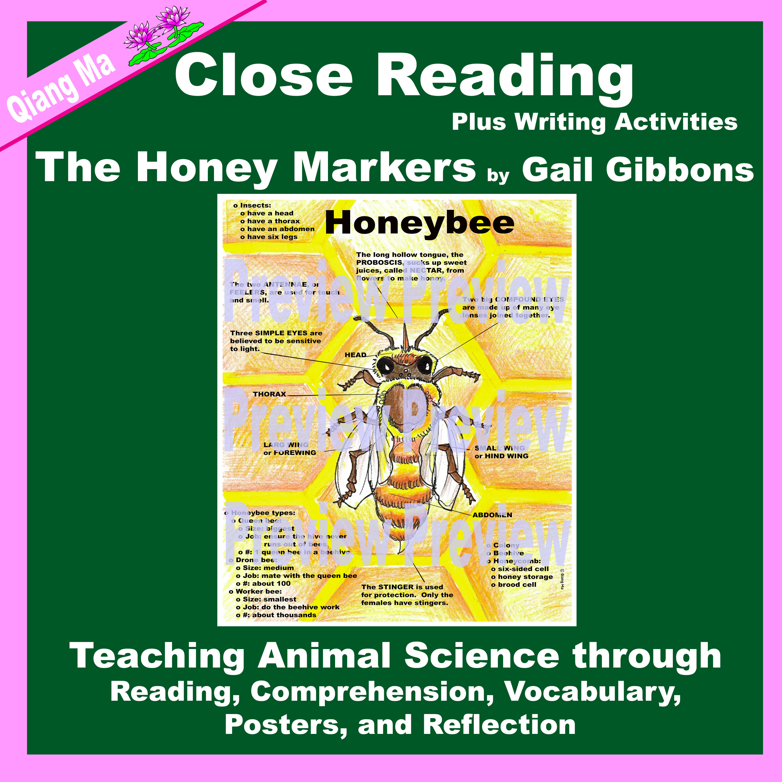 Close Reading- The Honey Makers by Gail Gibbons - Classful