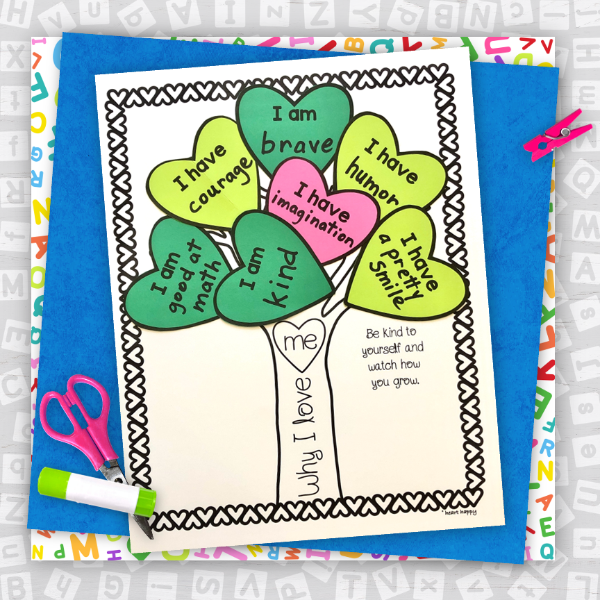 I Love Me Tree Craft | Growth Mindset Craft | SEL Craft - Classful