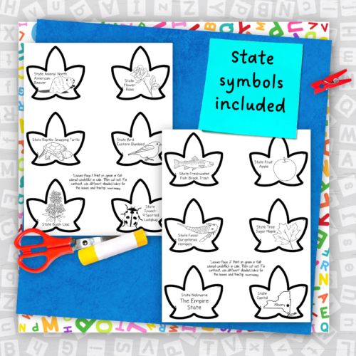 New York Sugar Maple Tree State Symbols Craft | Fall Craft - Classful