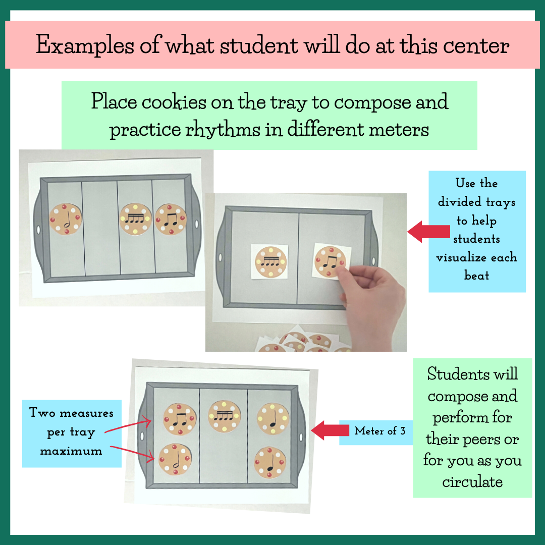 Winter Music Activity or Music Centers - Christmas Cookie Rhythms ...