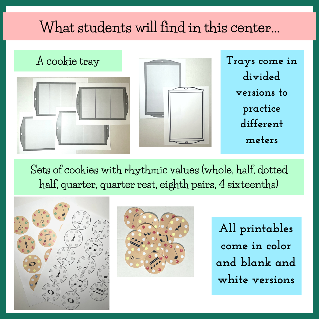 Winter Music Activity or Music Centers - Christmas Cookie Rhythms ...