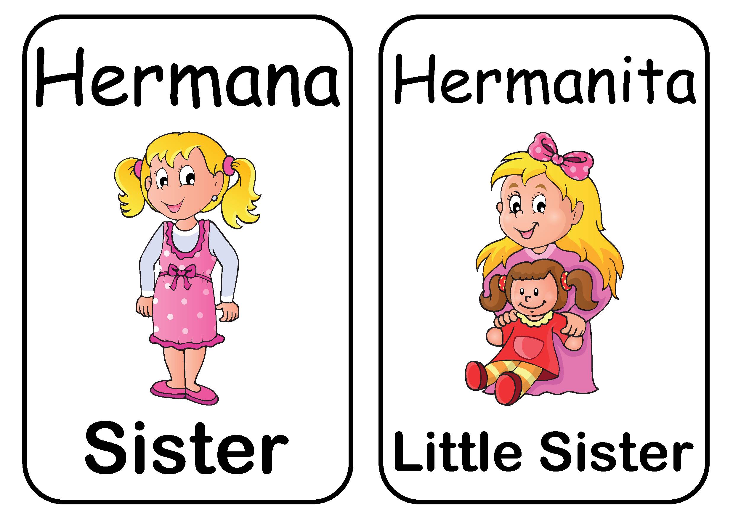 FAMILY - Spanish Flash Cards - Vocabulary Study flashcards with English ...