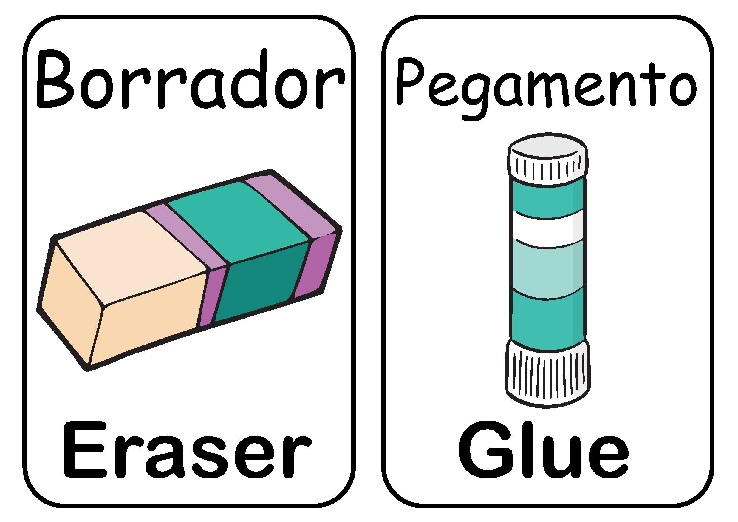 SCHOOL - Spanish Flash Cards - Vocabulary Study flashcards with English ...