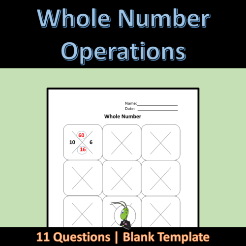 Freebie Mulitply and Add Whole Numbers Practice Game - Classful