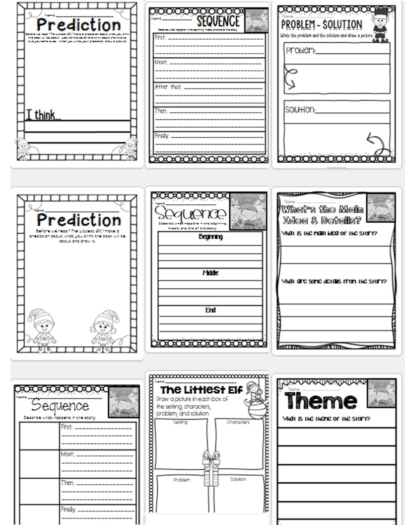 The Littlest Elf Book Companion and Activities - Classful