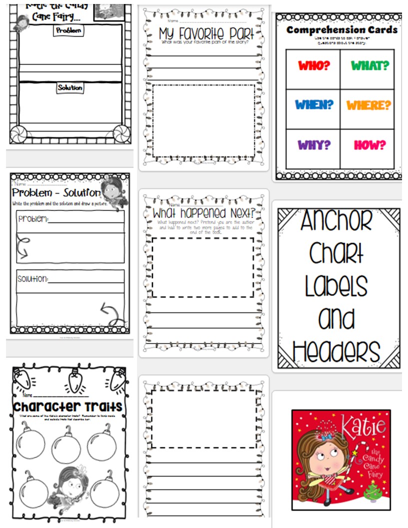 Katie the Candy Cane Fairy Book Companion and Activities - Classful