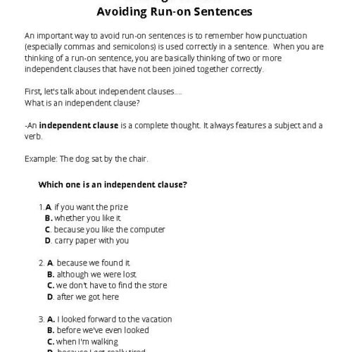 Identifying and Correcting Run On Sentences - ELA writing editing MS HS ...