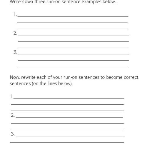 Identifying and Correcting Run On Sentences - ELA writing editing MS HS ...