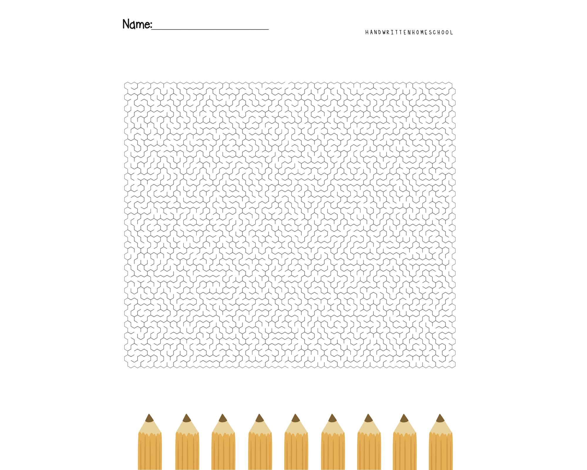 52 Mazes, Printable Mazes, Standard Maze Worksheets,Maze Worksheets, K ...