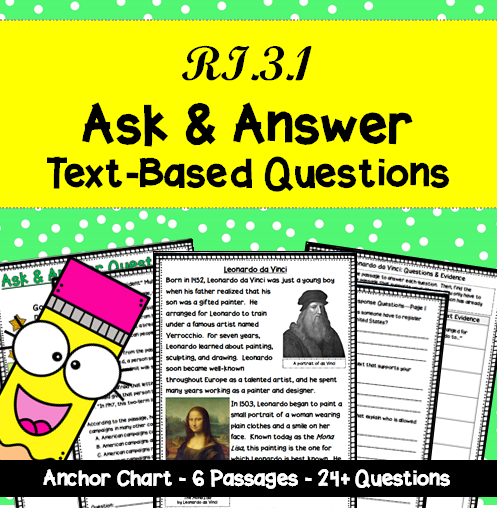 RI.3.1 - Ask and Answer Text-Based Questions in Nonfiction Text - Classful