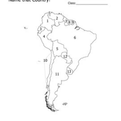 Geography, South America Quiz - Classful