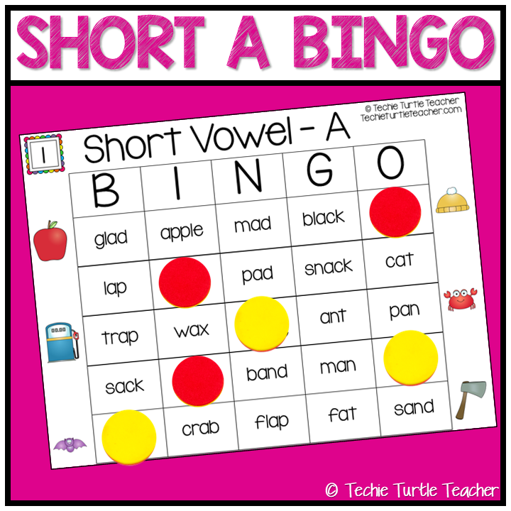 Phonics Game- Vowel Sounds Bingo - Short A - Decoding and Fluency ...