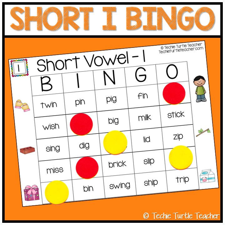 Phonics Game- Vowel Sounds Bingo - Short I - Decoding and Fluency ...
