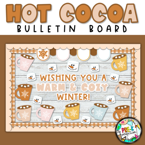 Boho Hot Cocoa Bulletin Board | Boho Winter Bulletin Board | Warm Cozy ...