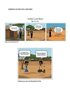 GEOGRAPHY HOW TO CREATE A POLITICAL CARTOON (STUDENT HANDOUT & EXAMPLES ...