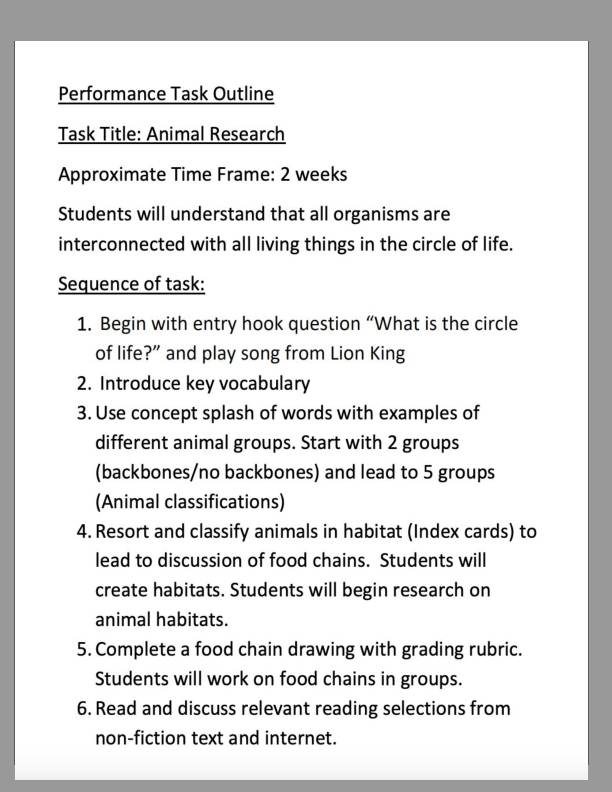 ANIMALS COMPREHENSIVE UbD UNIT PLAN - 3RD/4TH GRADE - Classful