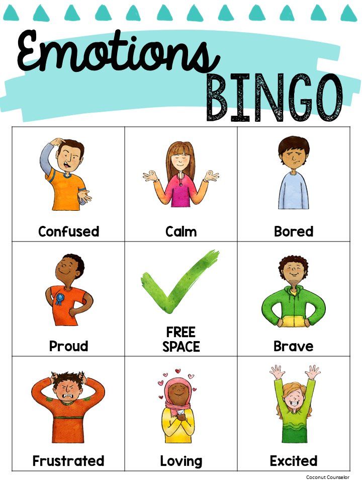 Emotions and Feelings Bingo Game - Classful