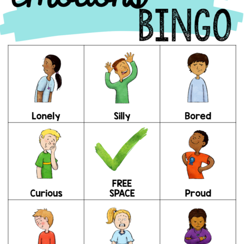 Emotions and Feelings Bingo Game - Classful