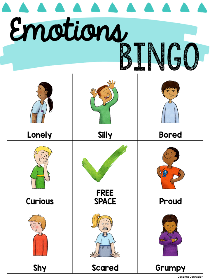 Emotions and Feelings Bingo Game - Classful