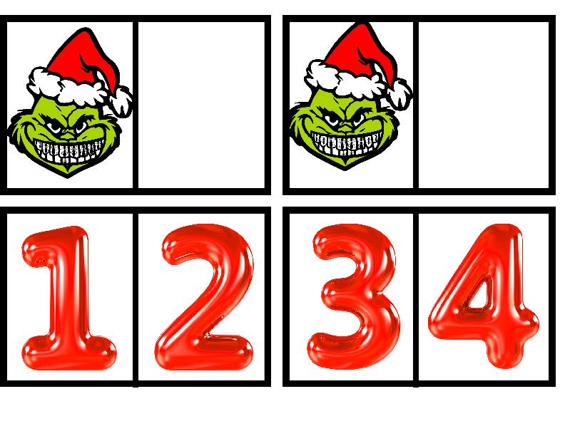 Special Education Christmas Grinch Math Task Box (life skills activity ...