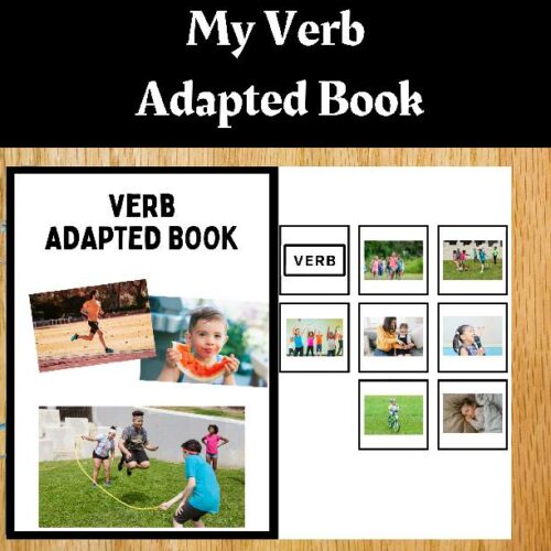 Special Education Verb Adapted Book interactive book Life Skills ...