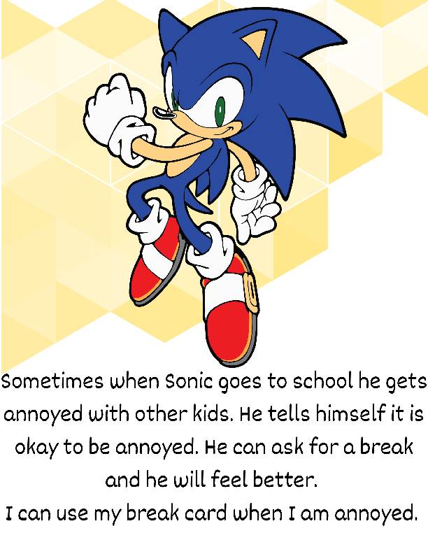 Social Story (no hitting) Sonic Bundle Social Skills Behavior Support ...