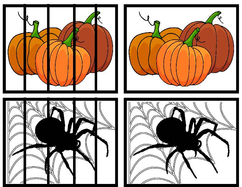 Fall Picture Puzzle special education activity Task Box for Special ...