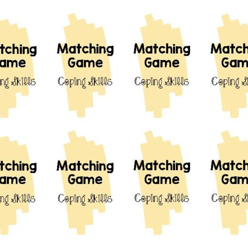 Coping Skills Matching Card Game - Classful
