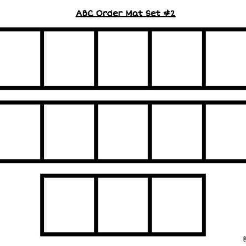 ABC Order Mats and Letter Tiles, PreK Kindergarten Alphabetical Order ...