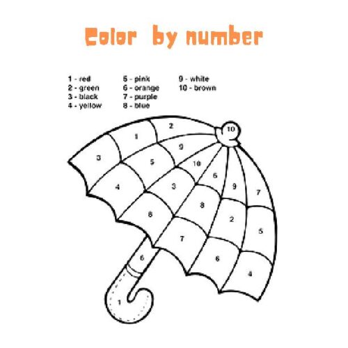 COLOR BY NUMBER SHEET EASY - Classful