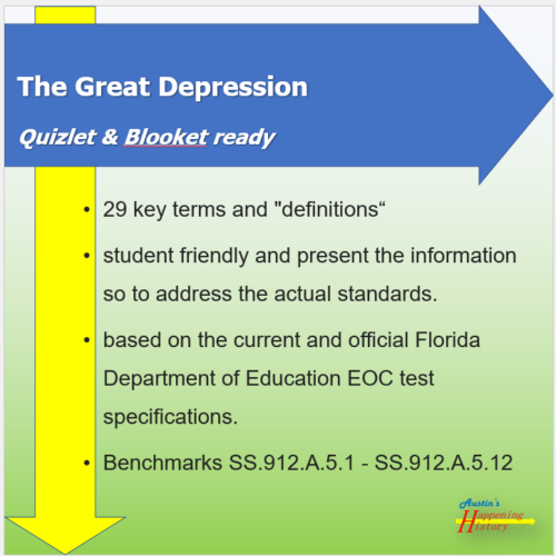 Quizlet / Blooket ready - US History EOC key terms - Civil War ...