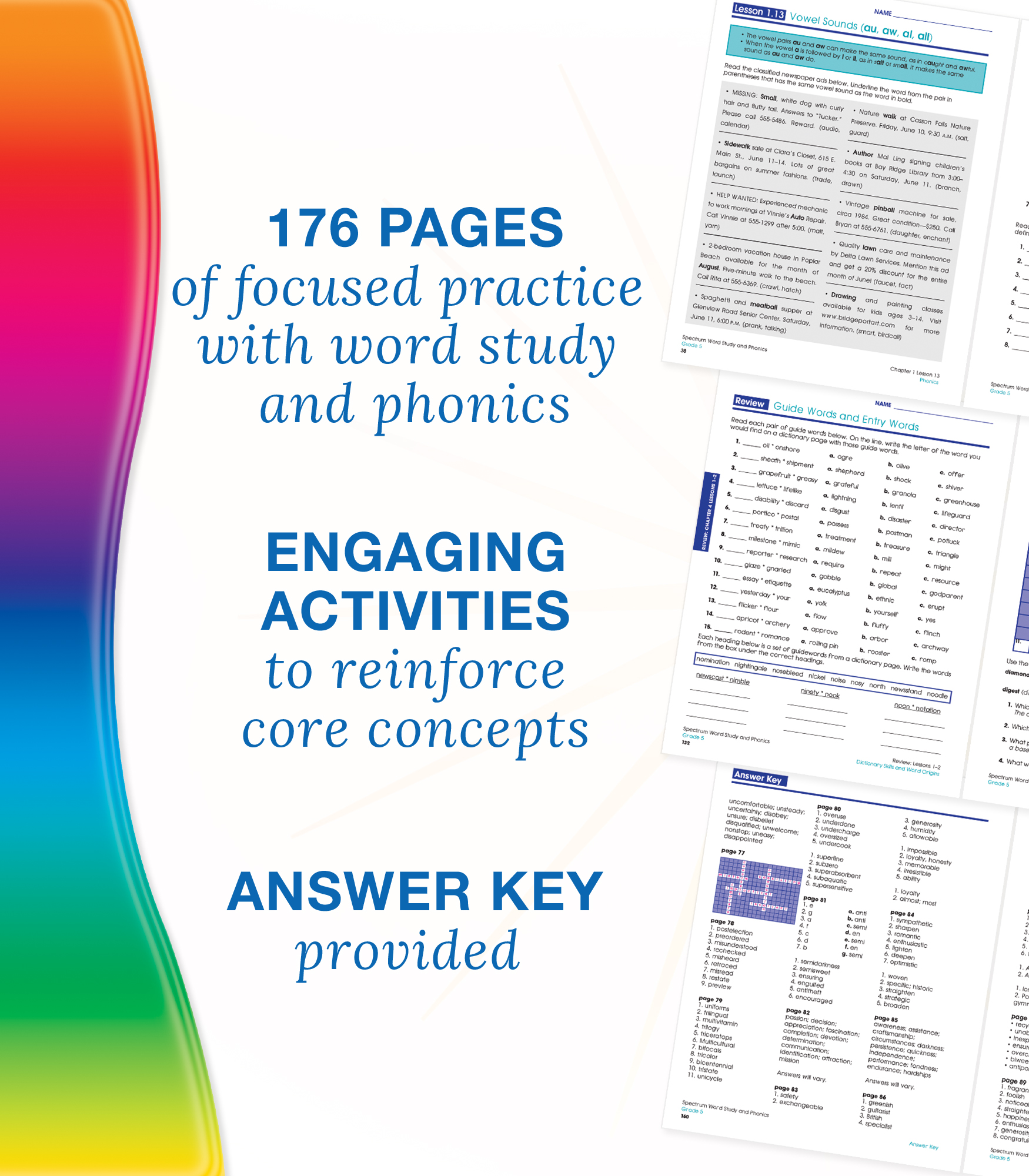 Spectrum Word Study and Phonics, Grade 5 704608-EB - Classful