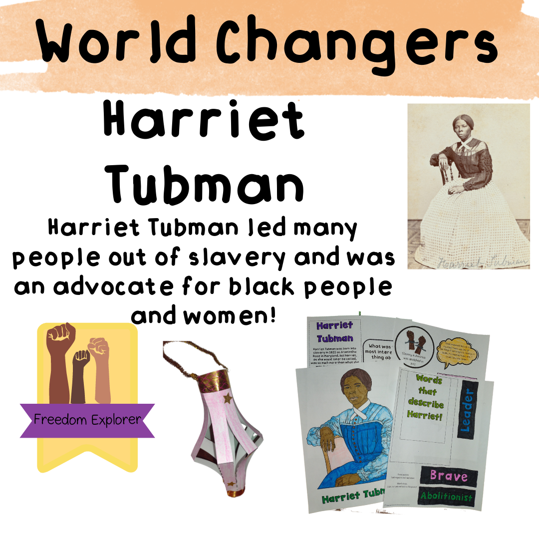Harriet Tubman - World Changers - Black History Month - Abolitionist ...