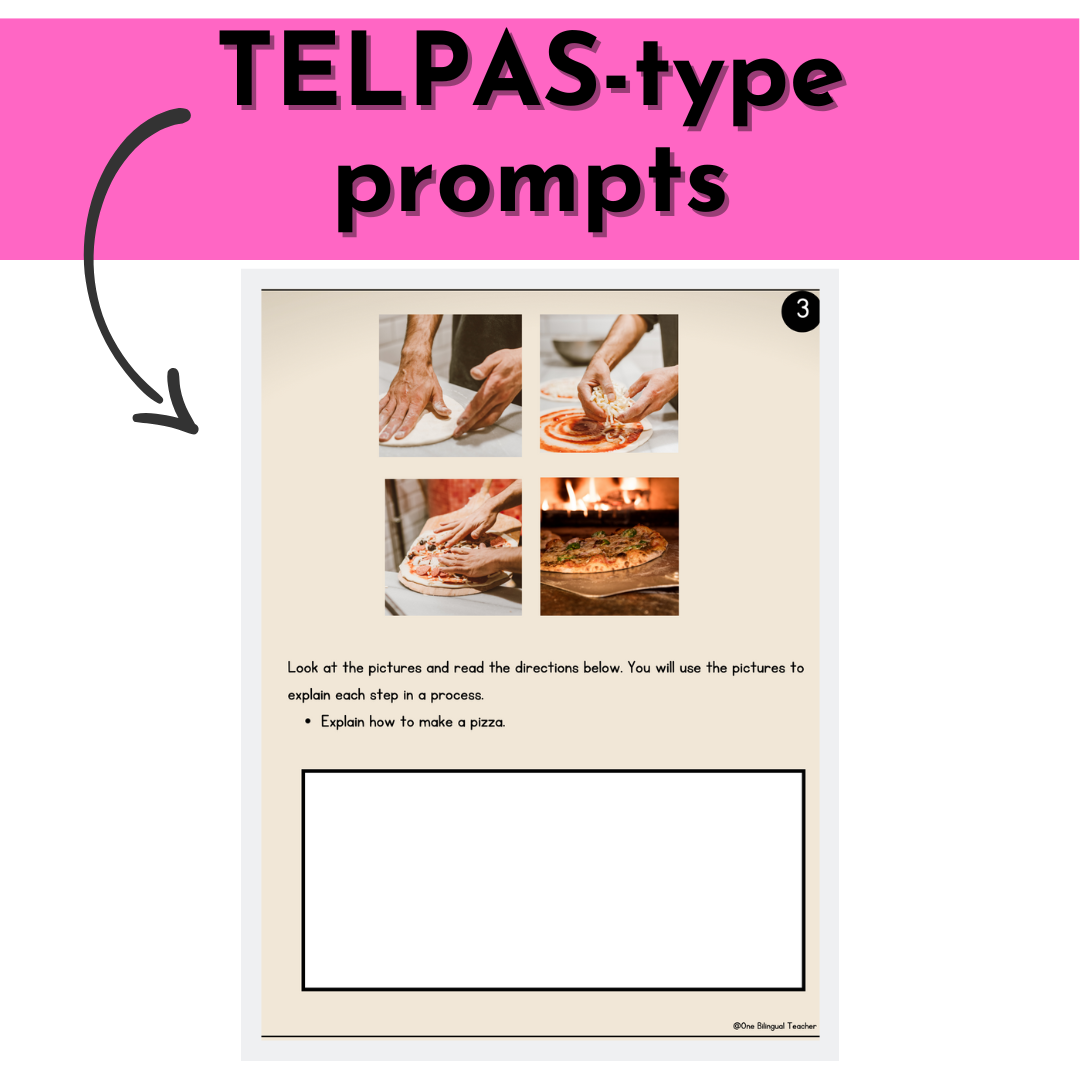 DIGITAL TELPAS SPEAKING PROMPTS ACTIVITIES #4 - Classful