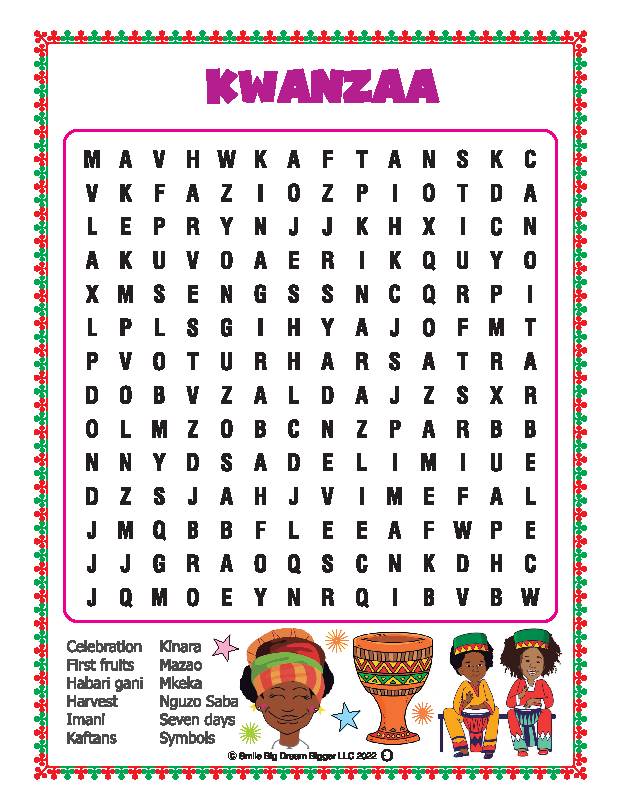 PreK Holiday Coloring Book-Kwanzaa, Christmas, Hanukkah Maze and ...