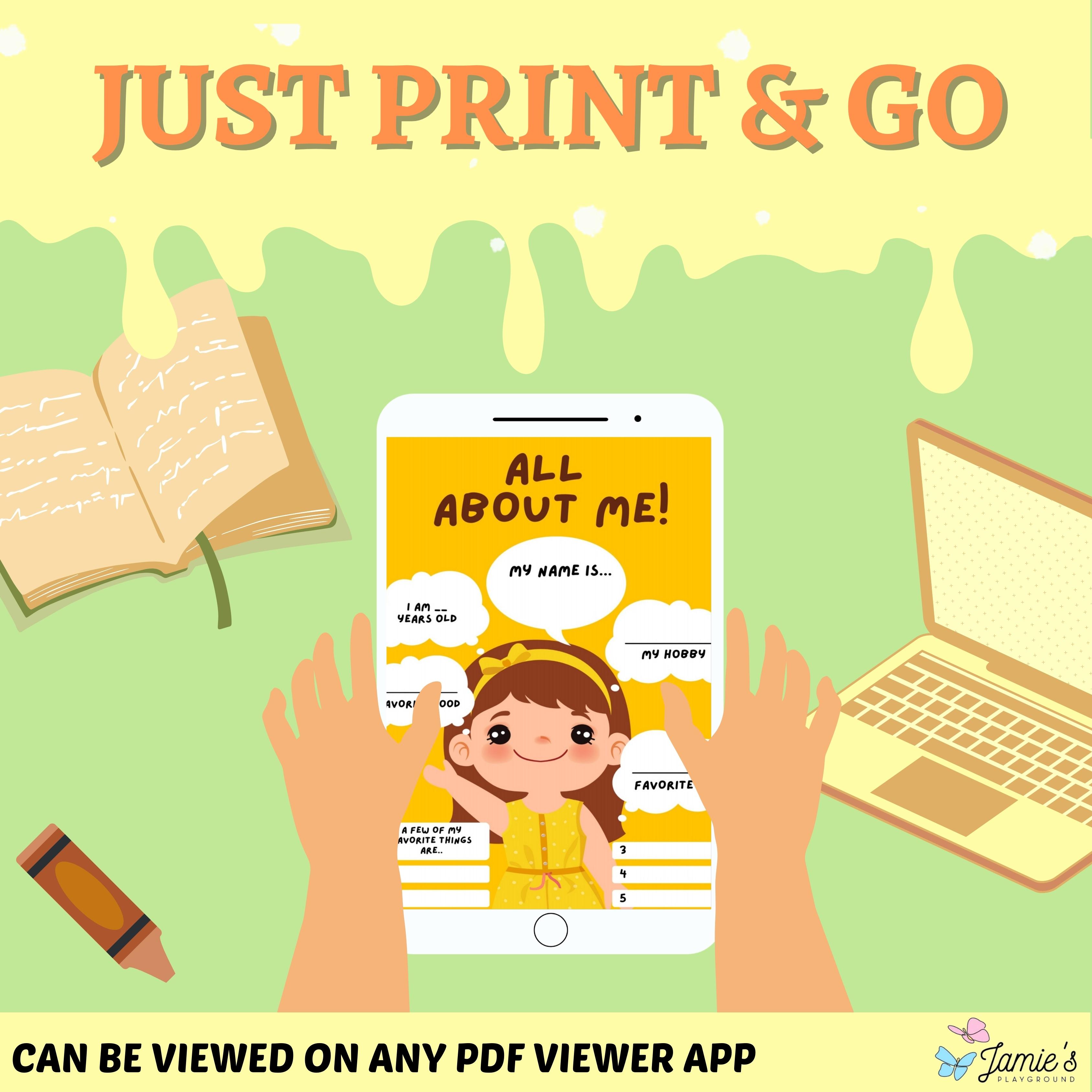 Interactive Back To School Activity- All About Me Worksheets - Classful