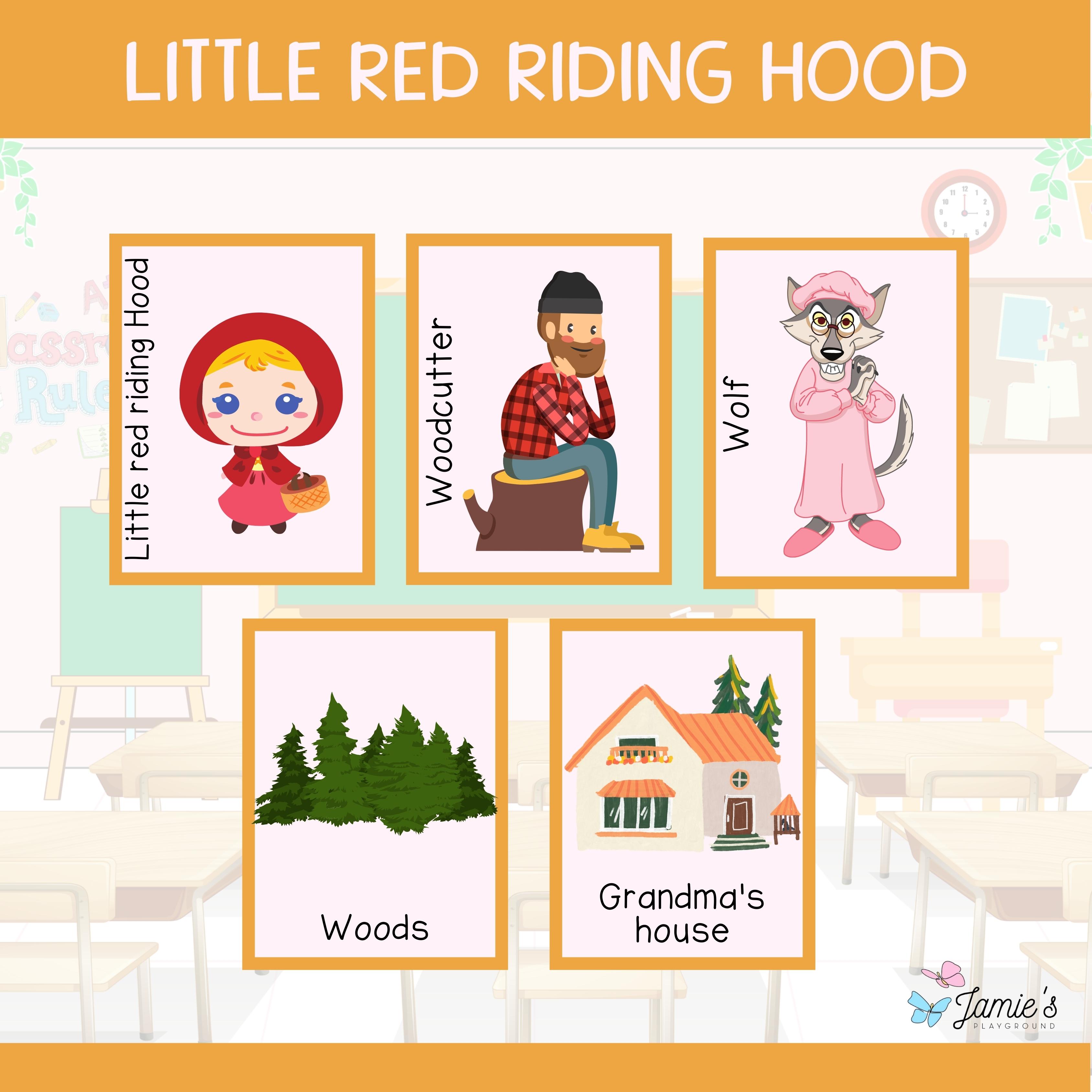 FREE - Identify Story Elements- Using Illustrations in Little Red ...