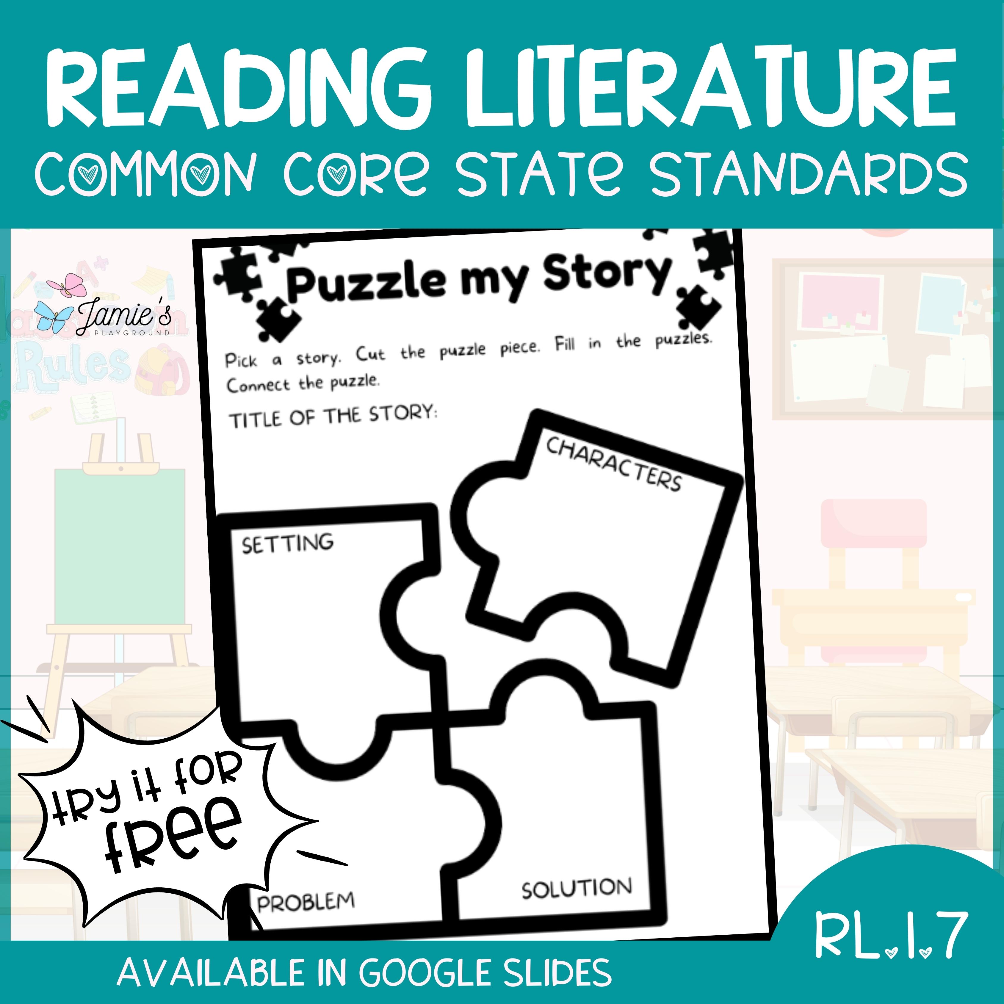 FREE - Puzzle my Story- Using Illustrations and Details To Describe A ...