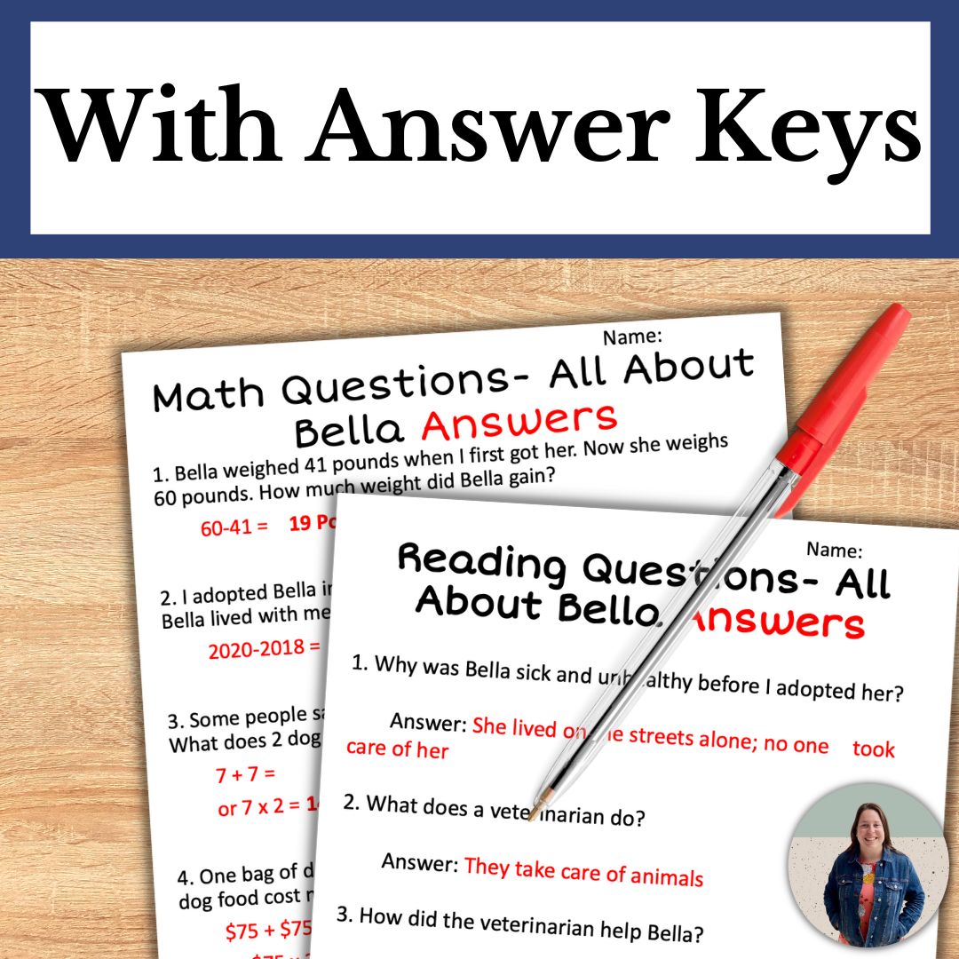 Animals Nonfiction Reading Comprehension Passages and Math Activities ...