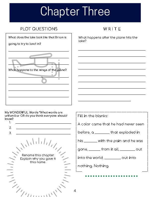 Hatchet Novel Study - No Prep Novel Study - Literature Circles - Classful