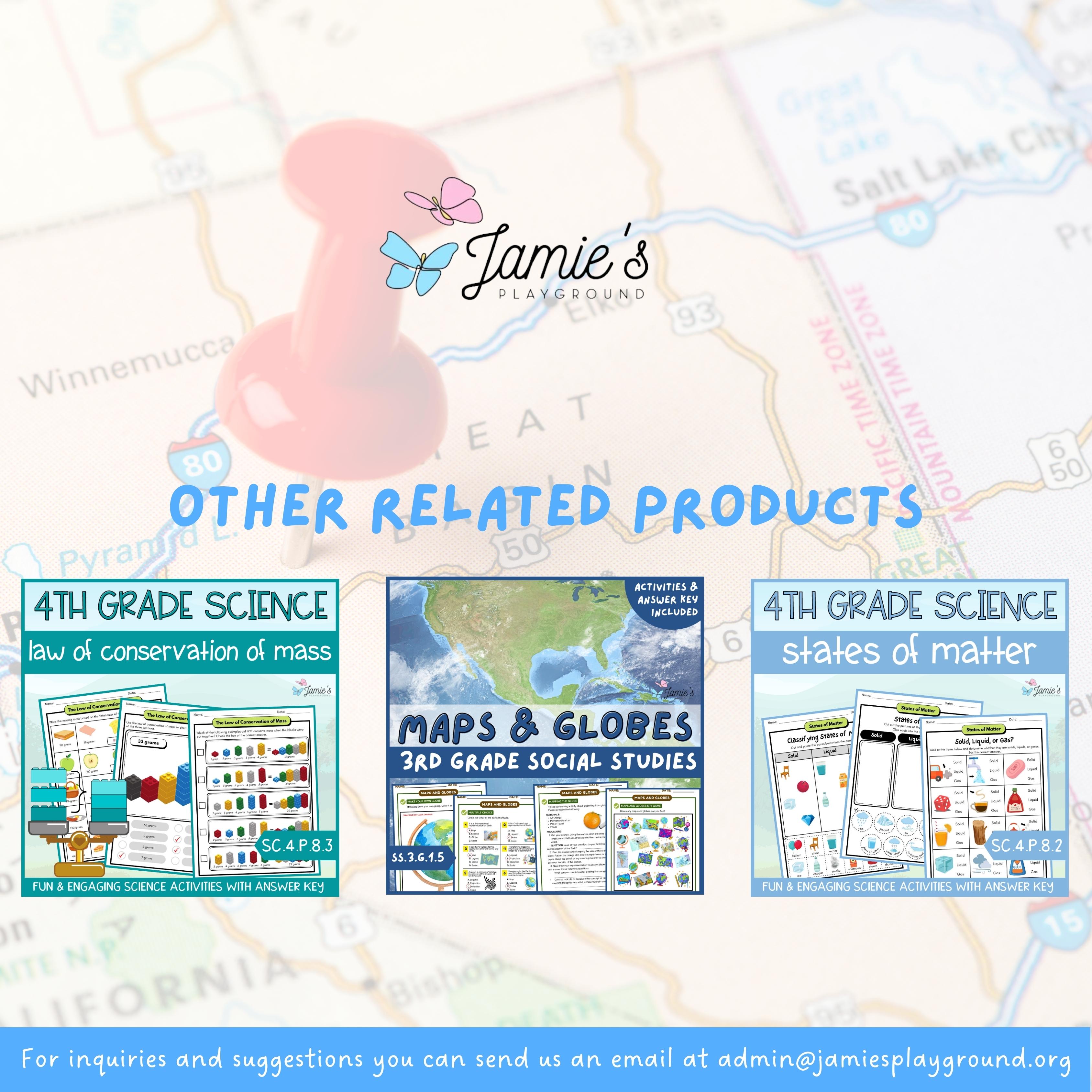 Regions of the United States Activity & Answer Key 3rd Grade Social ...
