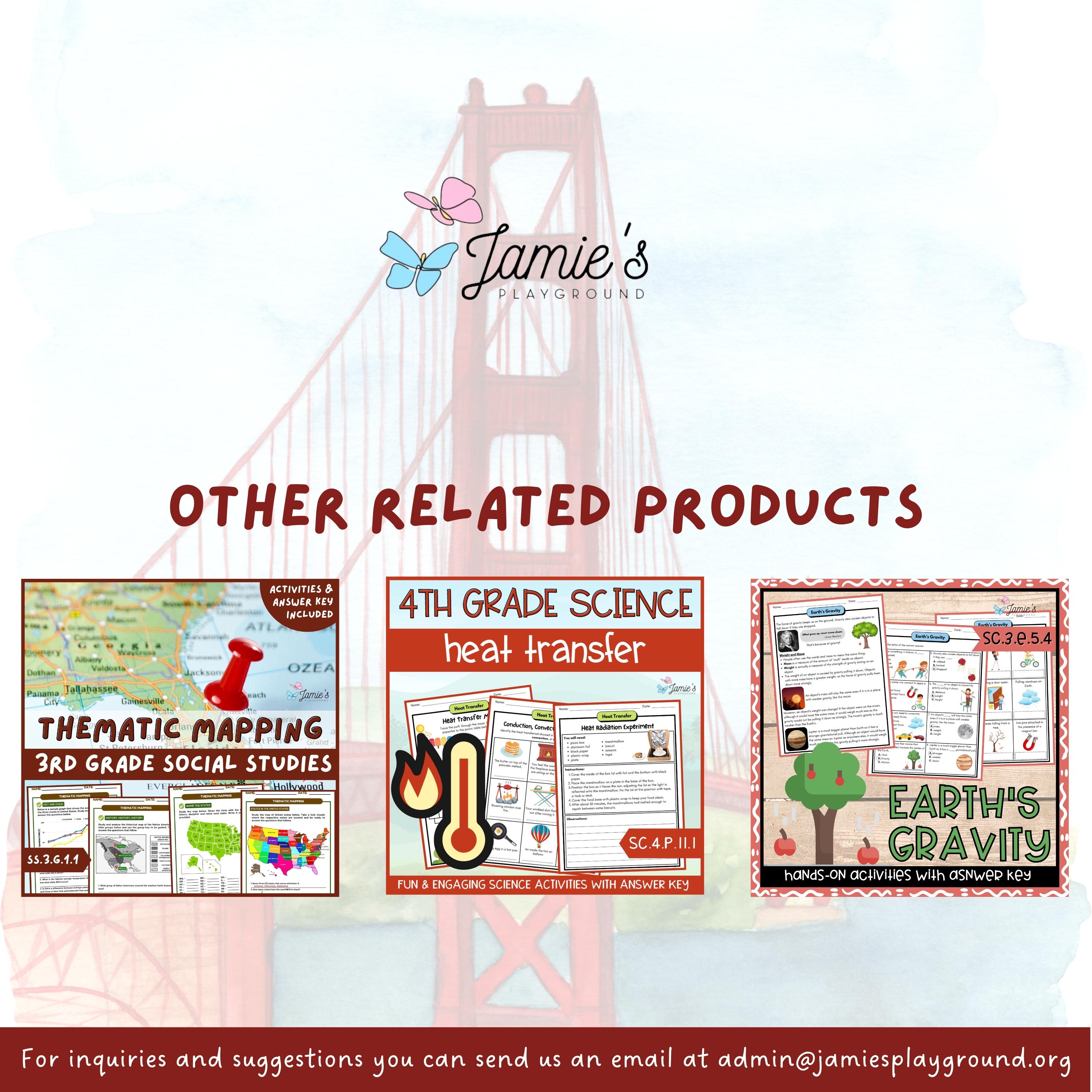 Famous Landmarks Activity & Answer Key 3rd Grade Social Studies - Classful