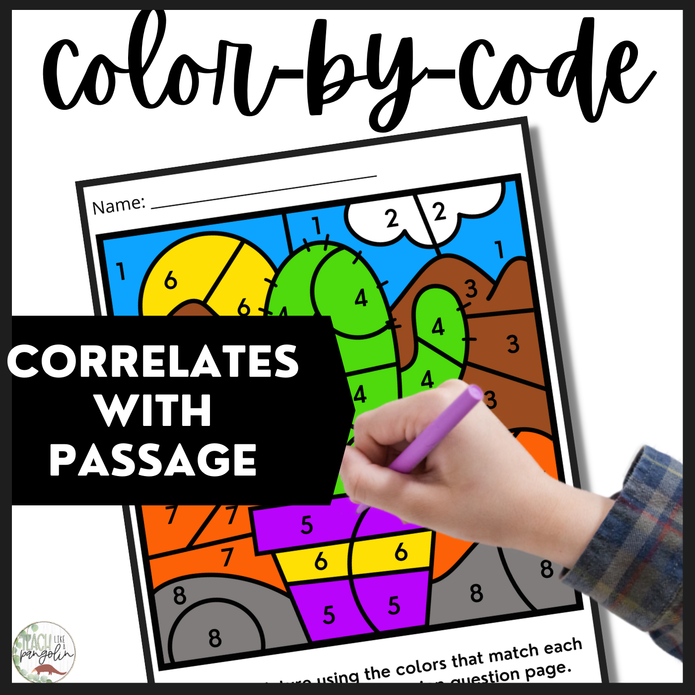 Abiotic and Biotic Color By Code - Living & Nonliving Things Passage ...