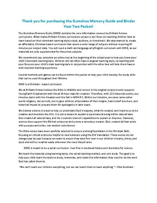 Memory Work Guide & Binder Yr. 2 - Classful