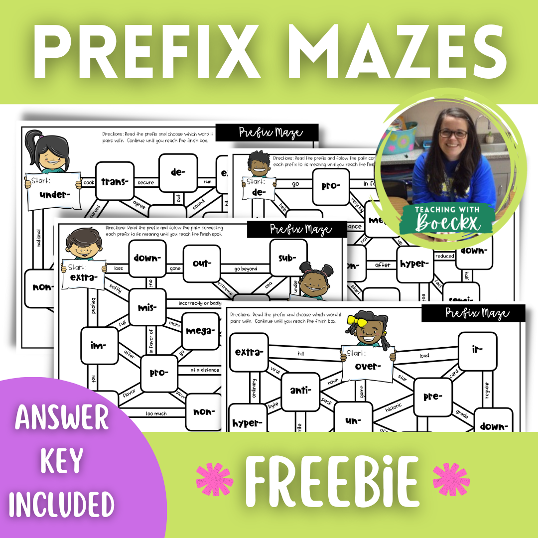Prefix Maze Freebie - Classful