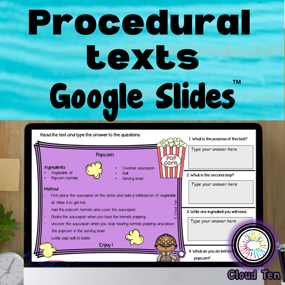 Procedural Texts in Google Slides™ - Classful