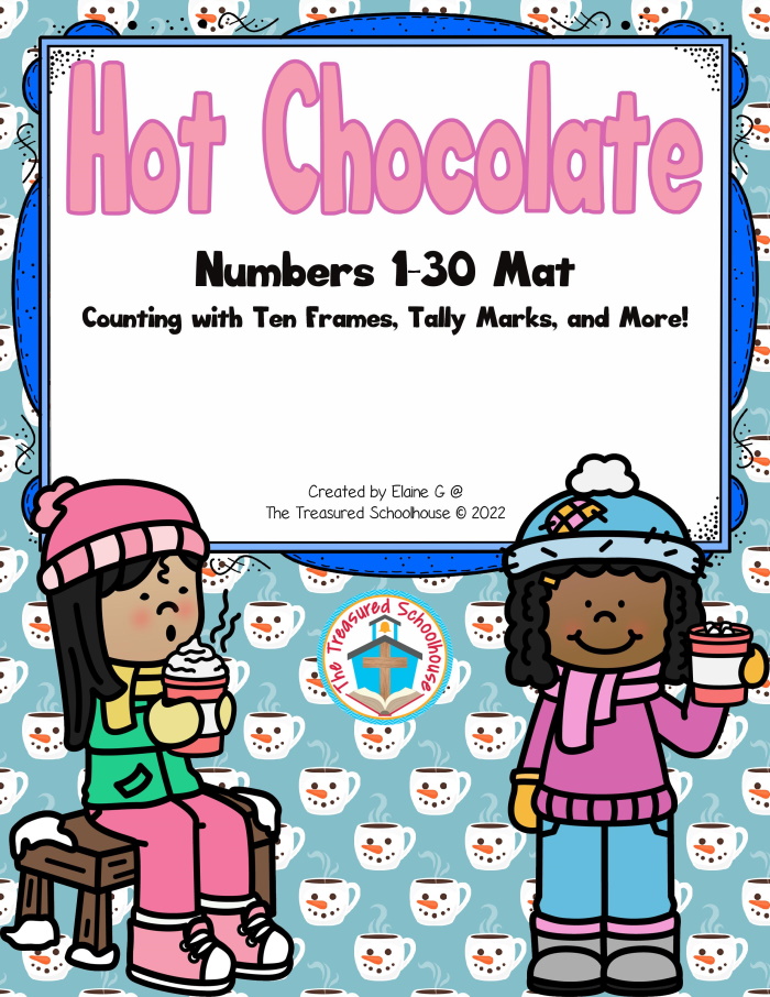 Hot Chocolate Counting Number 1-30 Mat - Classful
